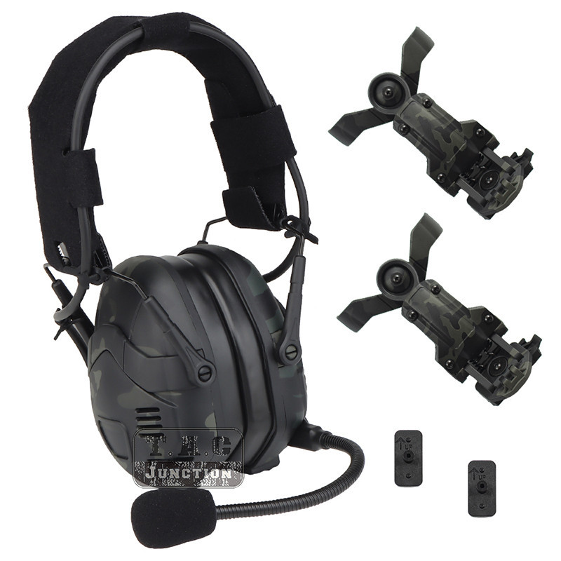 Tactical Military Noise Reduction Communication Headset Set Bluetooth ...