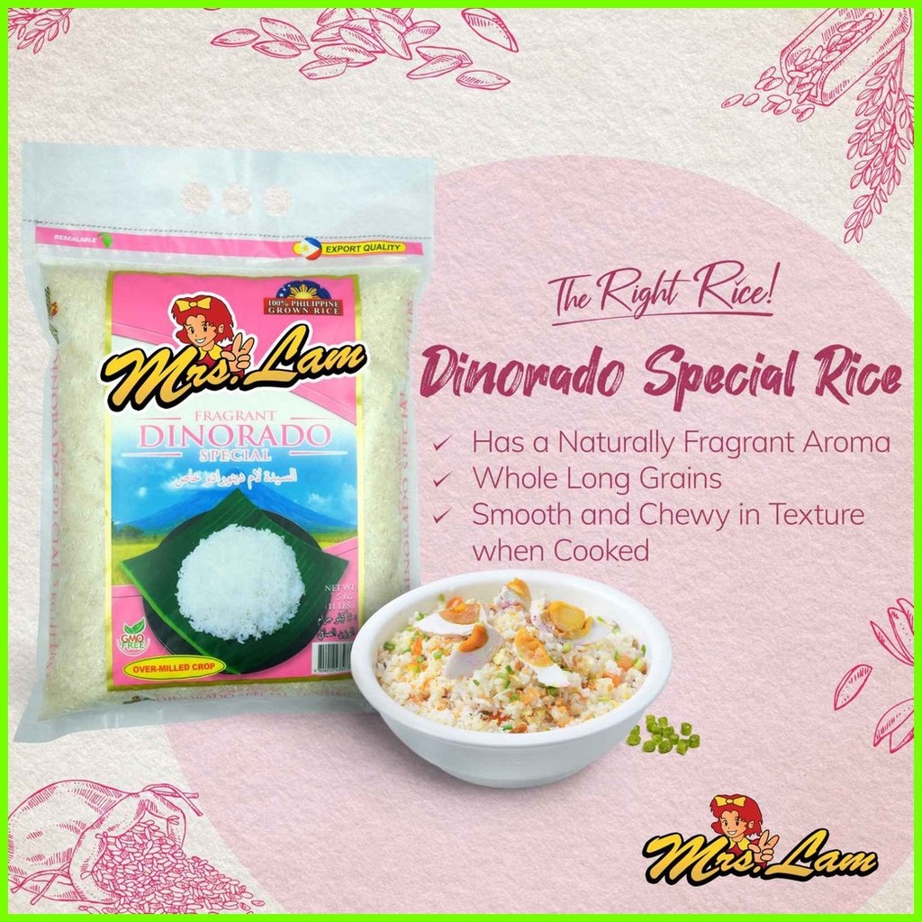 ∆ Mrs Lam Dinorado Special Rice (25 KG) | Shopee Philippines
