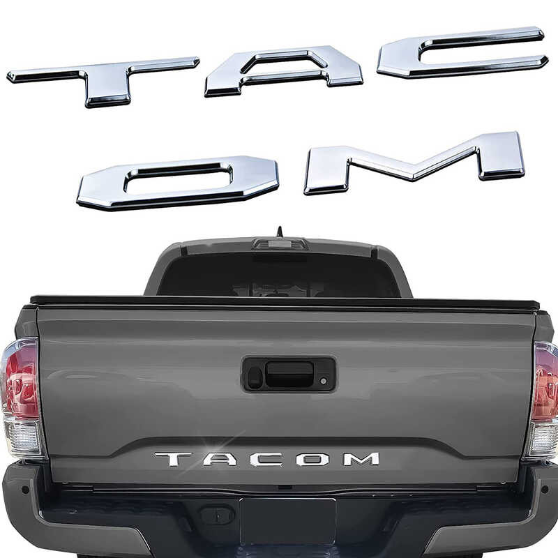 Car Tailgate Inserts Letters Raised Rear Emblems Decal Stickers ...