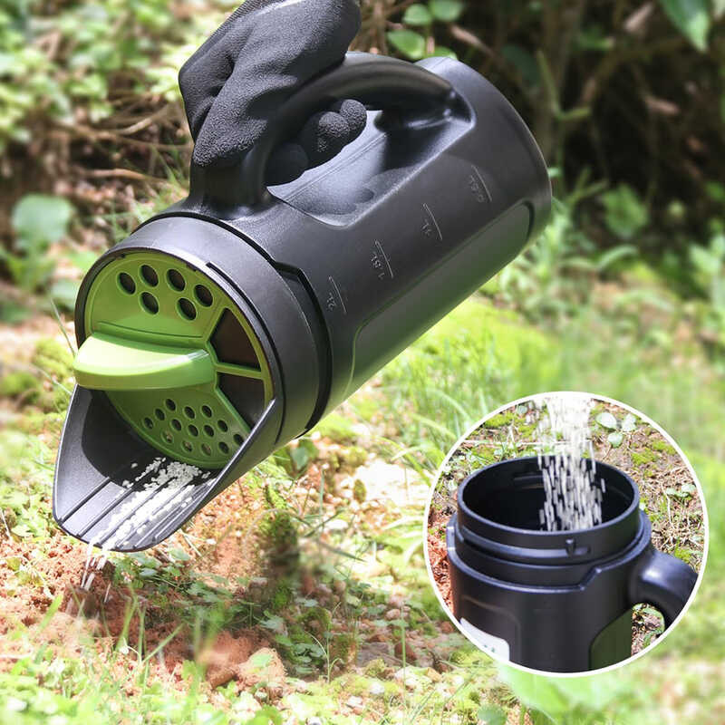 Handheld Seed Spreader Hand Spreader Shaker Adjustable Opening Sizes ...