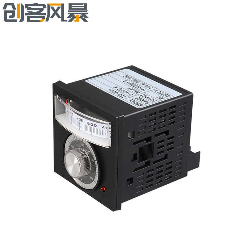 TED-2001 Switch Pointer Temperature Controller Oven Temperature Control Meter 0-400 ℃ Relay ...