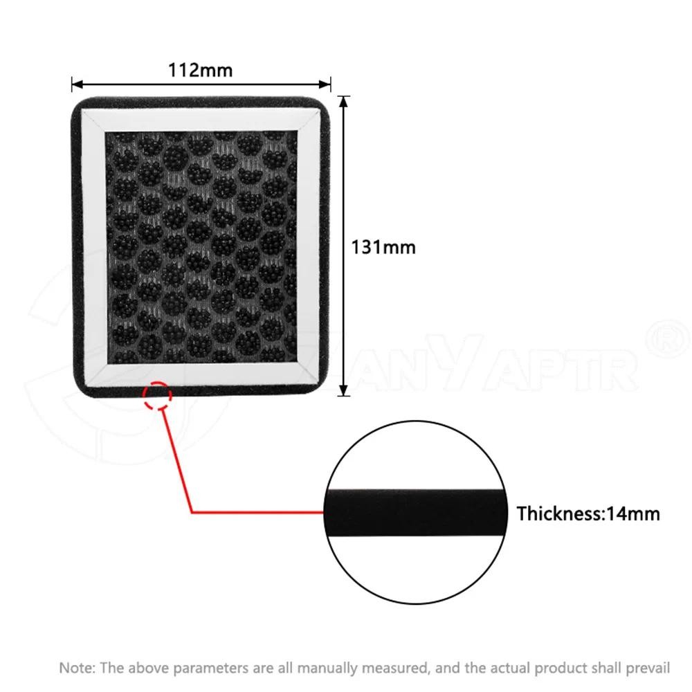 P1/X1 air filter screen HEPA activated carbon Filter toxic gases For ...