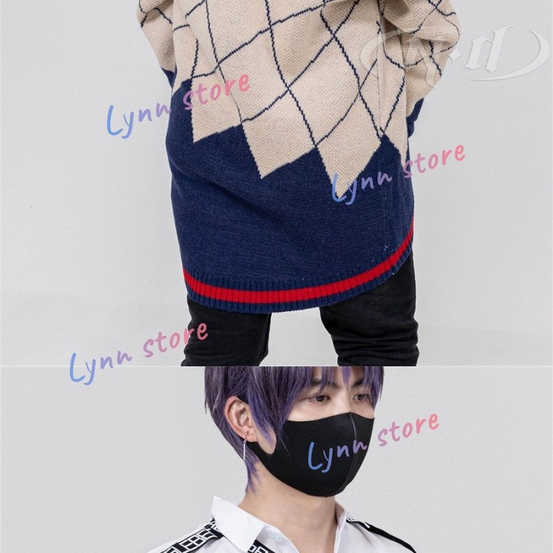 RAFAYEL Cosplay Costume&Wig LOVE AND DEEPSPACE Knitted Cardigan Sweater ...