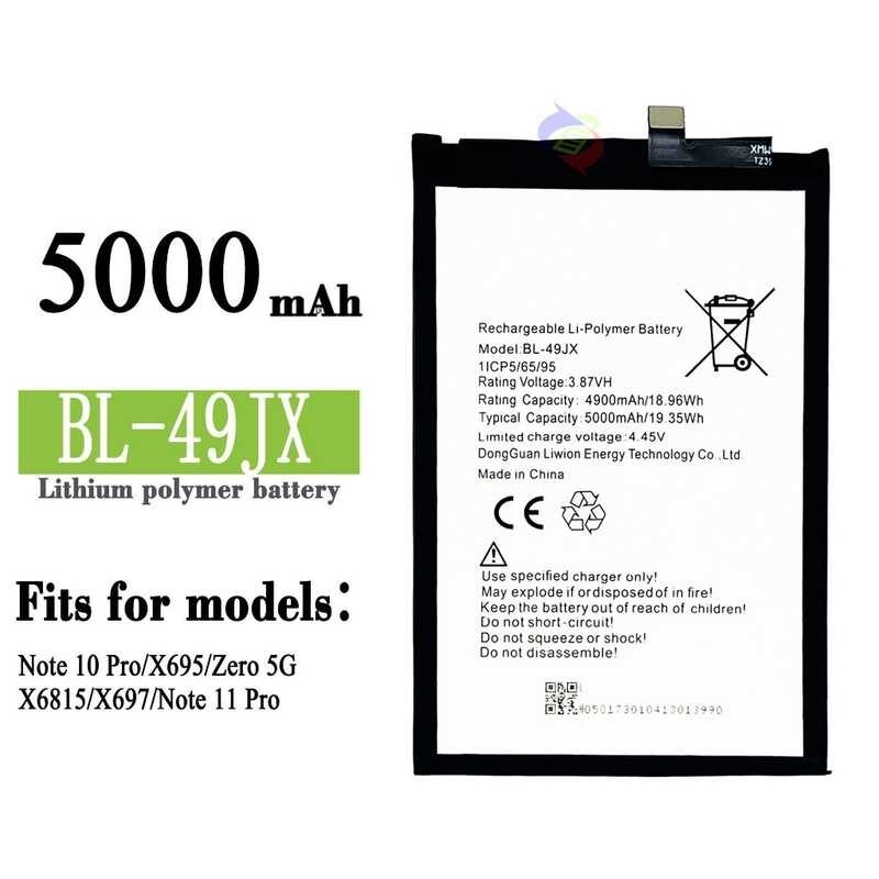 INFINIX ZERO 5G 2023 NOTE 10 PRO 11 PRO X695 X697 X6815c Bl-49Jx ...