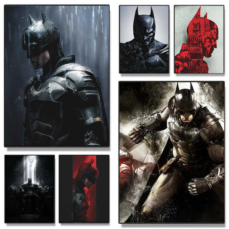 DC Movie Hero The Batman Dark Knight Canvas Painting Modern Wall Art ...