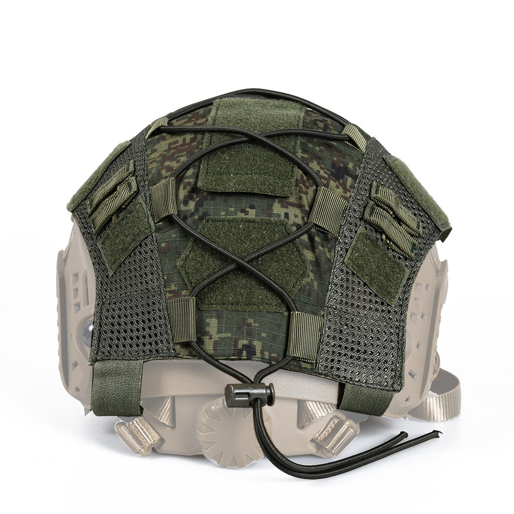 LUC Jungle Camouflage Helmet Cover for Fast MH PJ BJ OPS-Core Helmet ...