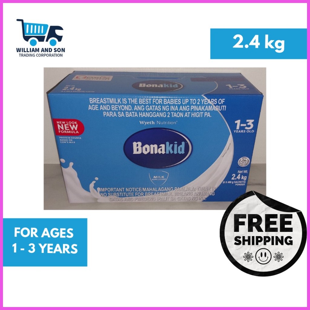 Bonakid 1+ Stage 3 Powdered Milk Drink for 1 to 3 years old 2.4kg ...