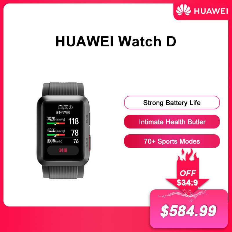 Original Huawei WATCH D Wrist ECG Blood Pressure Recorder Strong ...