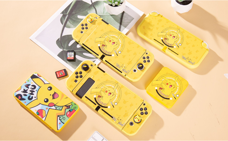 Switch Protective Case Pokemon Pikachu Mario TPU Soft Shell Cover for ...