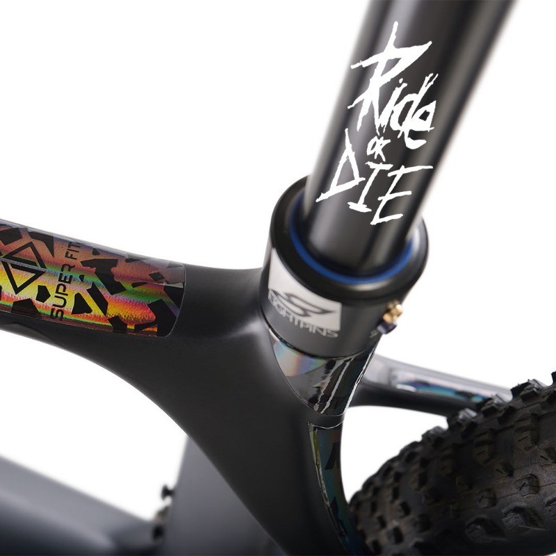 Ride or Die' Top Tube Sticker - Bicycle Frame Sticker - Decorative ...