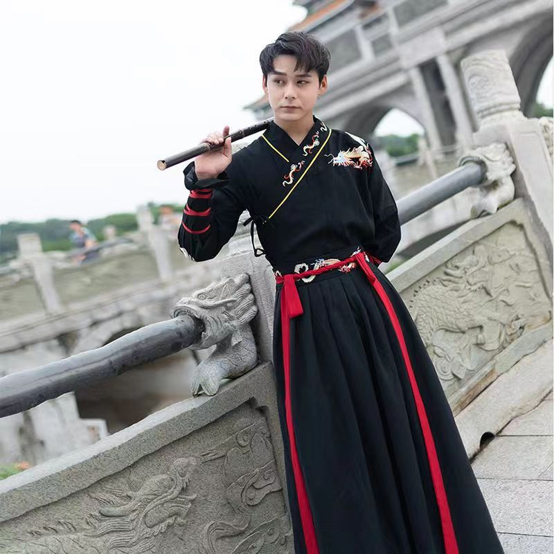 Ancient Costume Hanfu Male Female Student Class Uniform Chinese Style ...