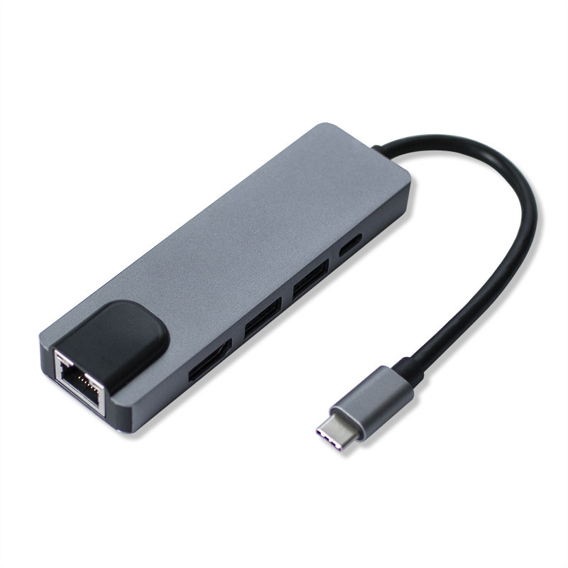 Good Selling 5 In 1 Multiport HD 4K30hz Hub USB A 3.0 Data Transfer ...