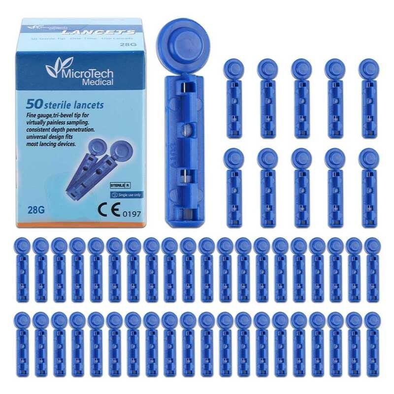 LY ♛ 200Pcs Diabetic Test Strips Lancets Para Sa Blood Sugar Monitor ...