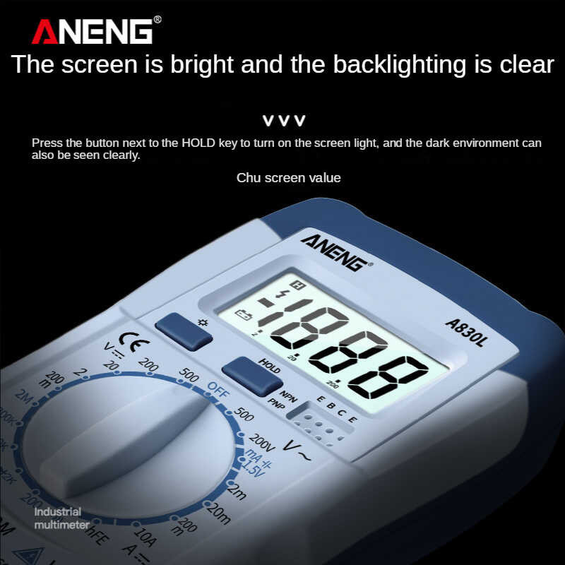 ANENG Intelligent A830L Multimeter Multifunctional Multimeter Household ...