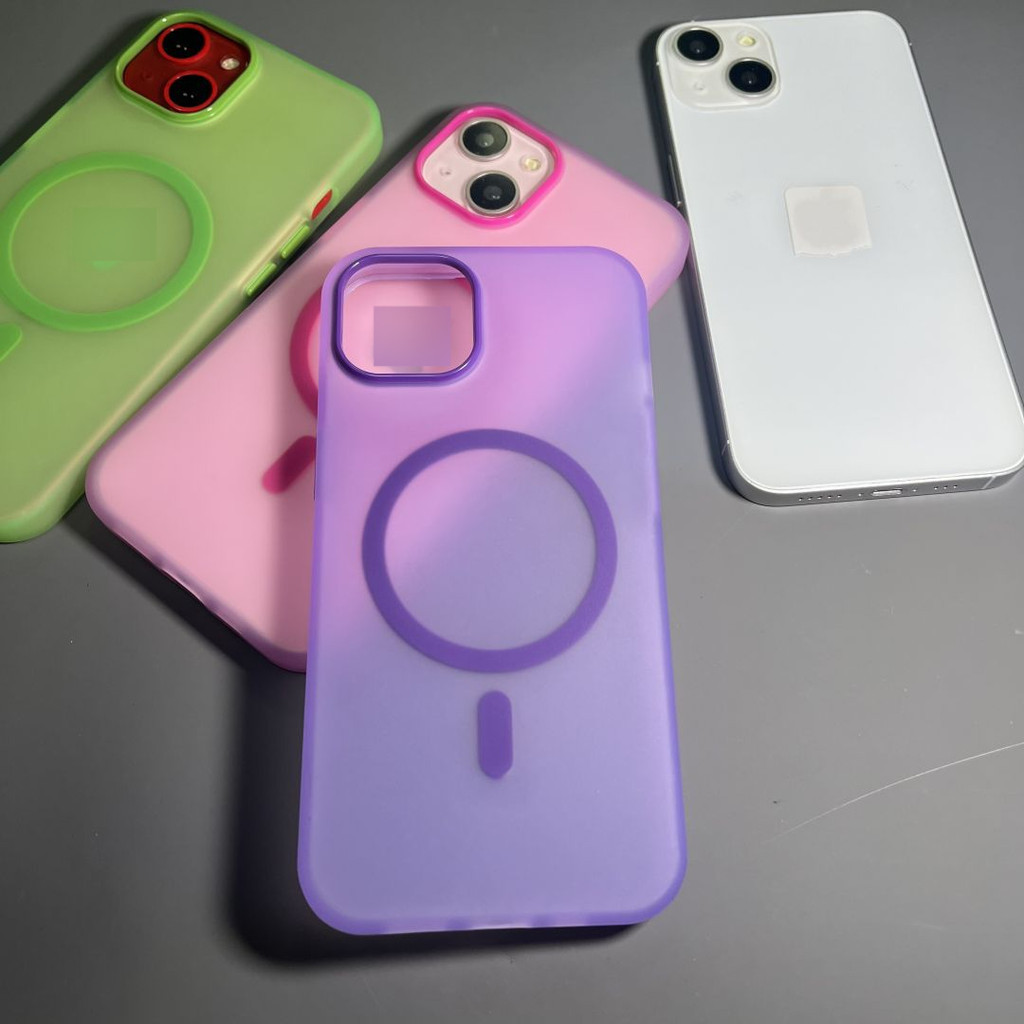 Magentic Candy Phone Case for Iphone 15 13 14 Plus Frost Candy Magentic ...