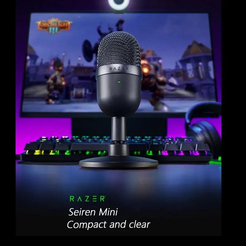 Razer Mic Seiren Mini Ultra-compact Portable Mini Streaming Microphone ...
