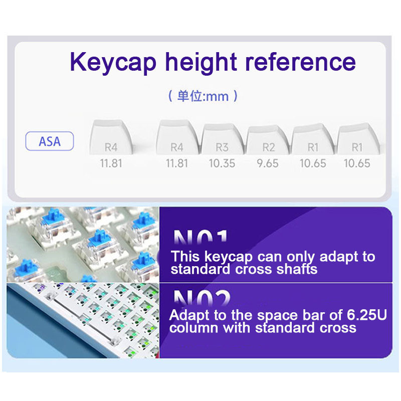 116 Keys Sea of Stars Theme Pudding Translucent Keycaps Fullset ASA ...