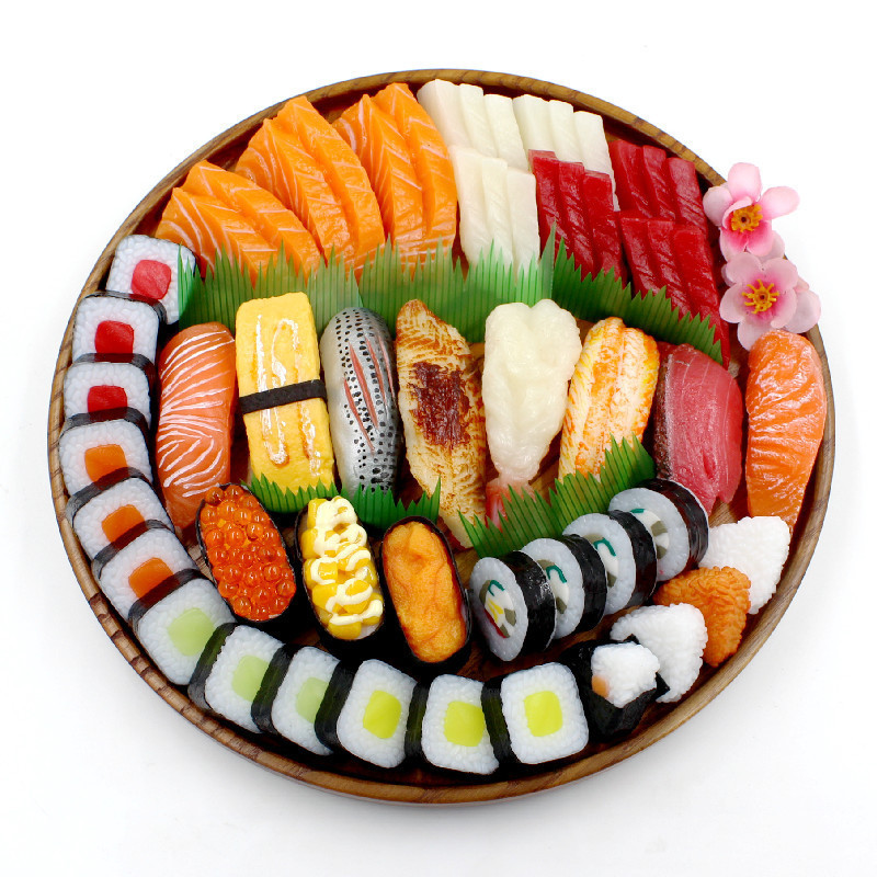 Artificial Sushi 【35 Styles】Fake Food Models PVC Simulation Realistic ...