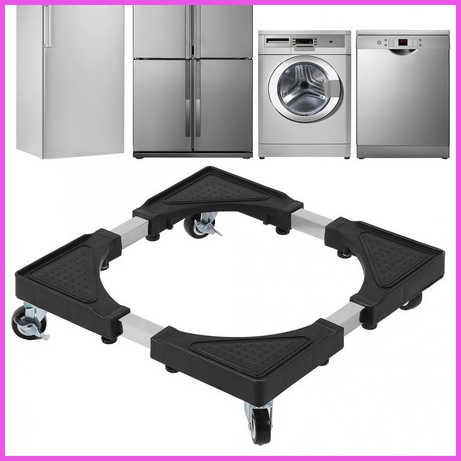 © ⚽︎ Movable Base Stand Adjustable Refrigerator Floor Trolley Fridge ...