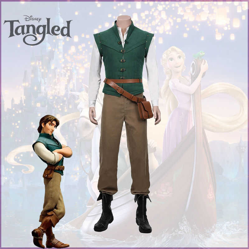 LY Anime Flynn Rider Tangled Rapunzel Cosplay Costume Adult Carnival ...