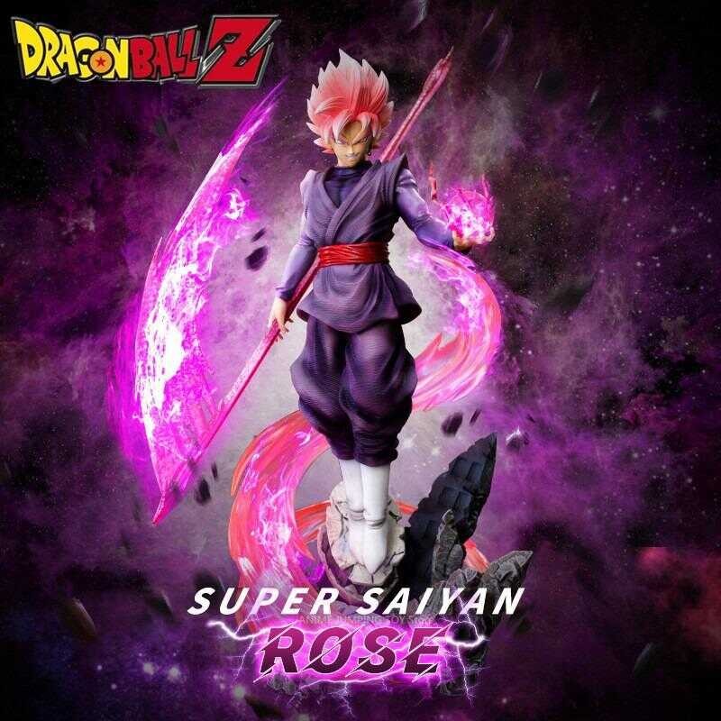 38CM Giant DRAGON BALL GK Super Saiyan ROSE Anime Figure XENO Zamasu ...