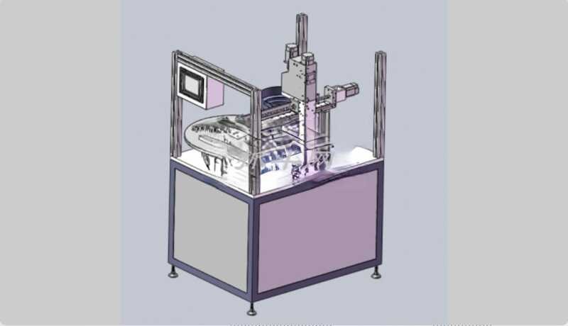 Four axis robotic arm relay assembly machine 3D drawing printing SW ...