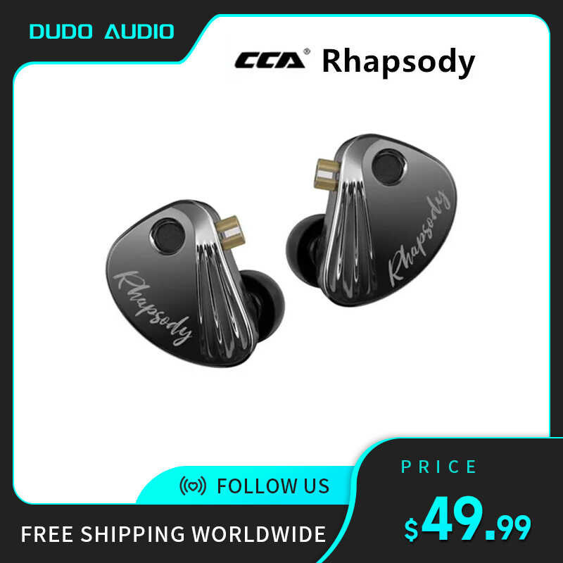CCA Rhapsody 2DD+4BA Hybrid IEM HiFi Earphone Wired Earbuds With ...