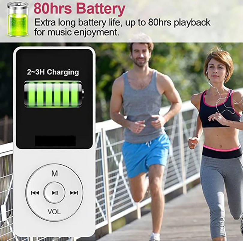 Bluetooth 5.0 MP3 music player HIFI MP4 media student e-book FM sports walkman plug-in card ...
