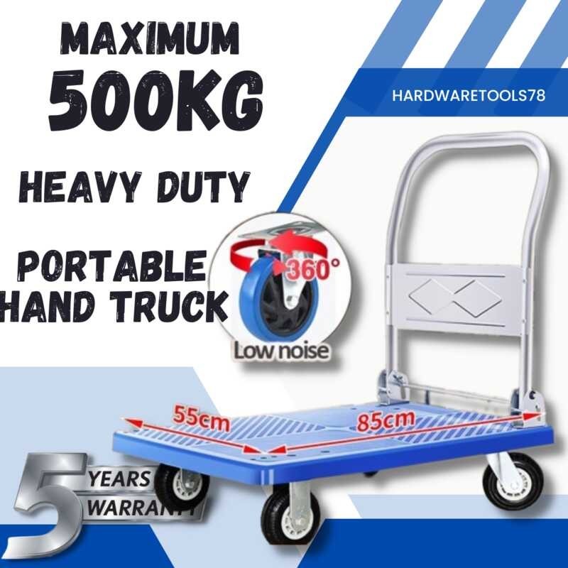 [READY STOCK] Troll Portable 500KG Hand Truck PVC Foldable Iron Small ...