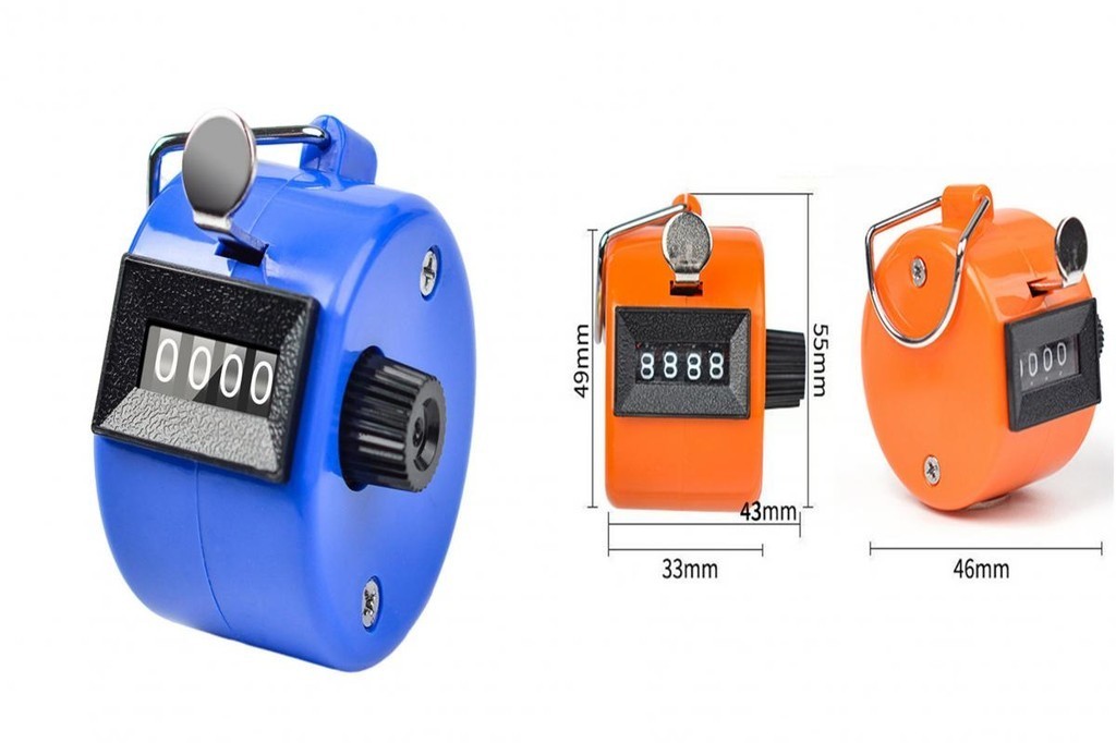 Metal Hand Tally Counter Clicker Tally Counter Portable Mechanical ...