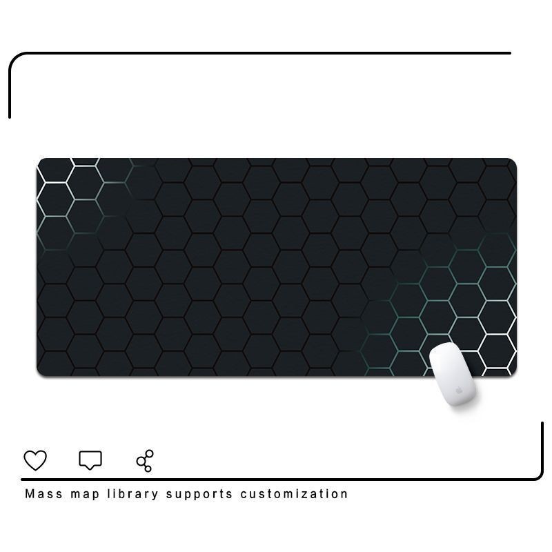 Technology hexagonal mouse pad, oversized gaming and esports keyboard ...