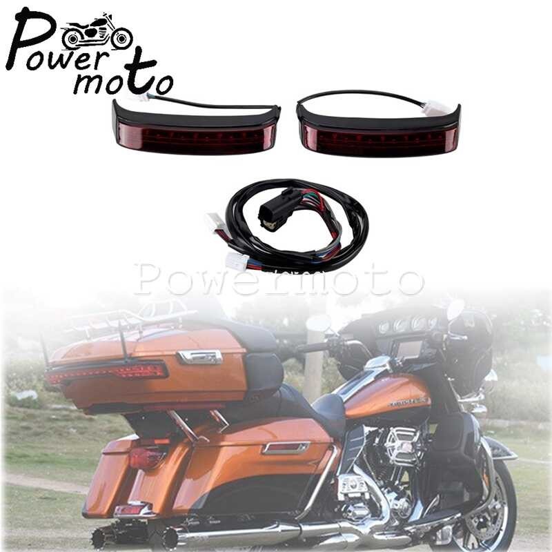 Motorcycle Saddlebag LED Plug Play Signal Lights Running Brake Lamp ...