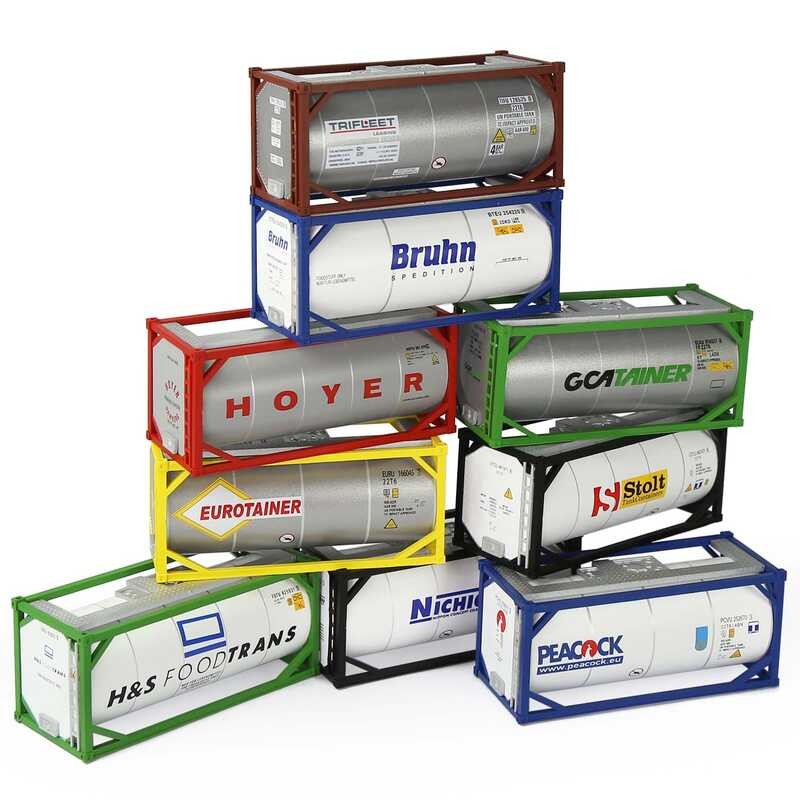 Evemodel C8723 1 Unit HO Scale 1:87 20' Tank Container 20Ft Tanktainer ...