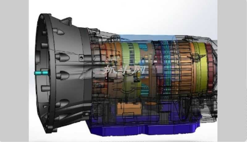 Automatic transmission (complete set of drawings) 3D drawing printing ...
