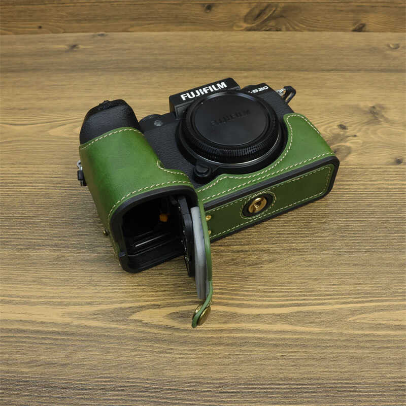 PU Leather Camera Half Case para sa Fujifilm X-S20 Body Protective ...
