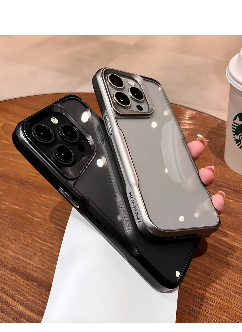 Titanium Color Armor Phone Case for IPhone 15 Pro Max Casing 12 13 14 ...