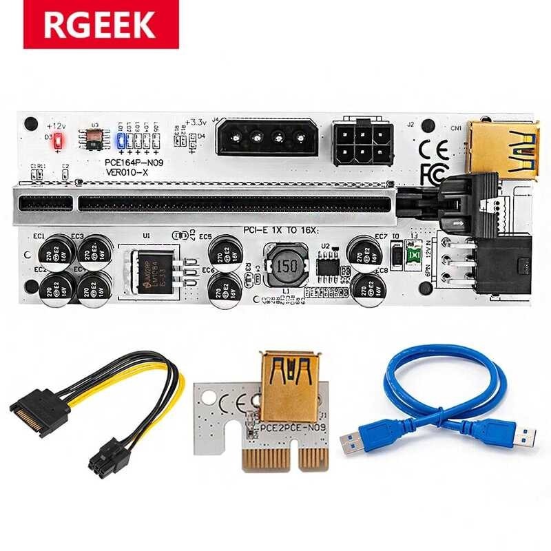 Rgeek Pcie Risers 009S Ver010 V011 USB 3.0 Pci-E Riser PCI Express 1X ...
