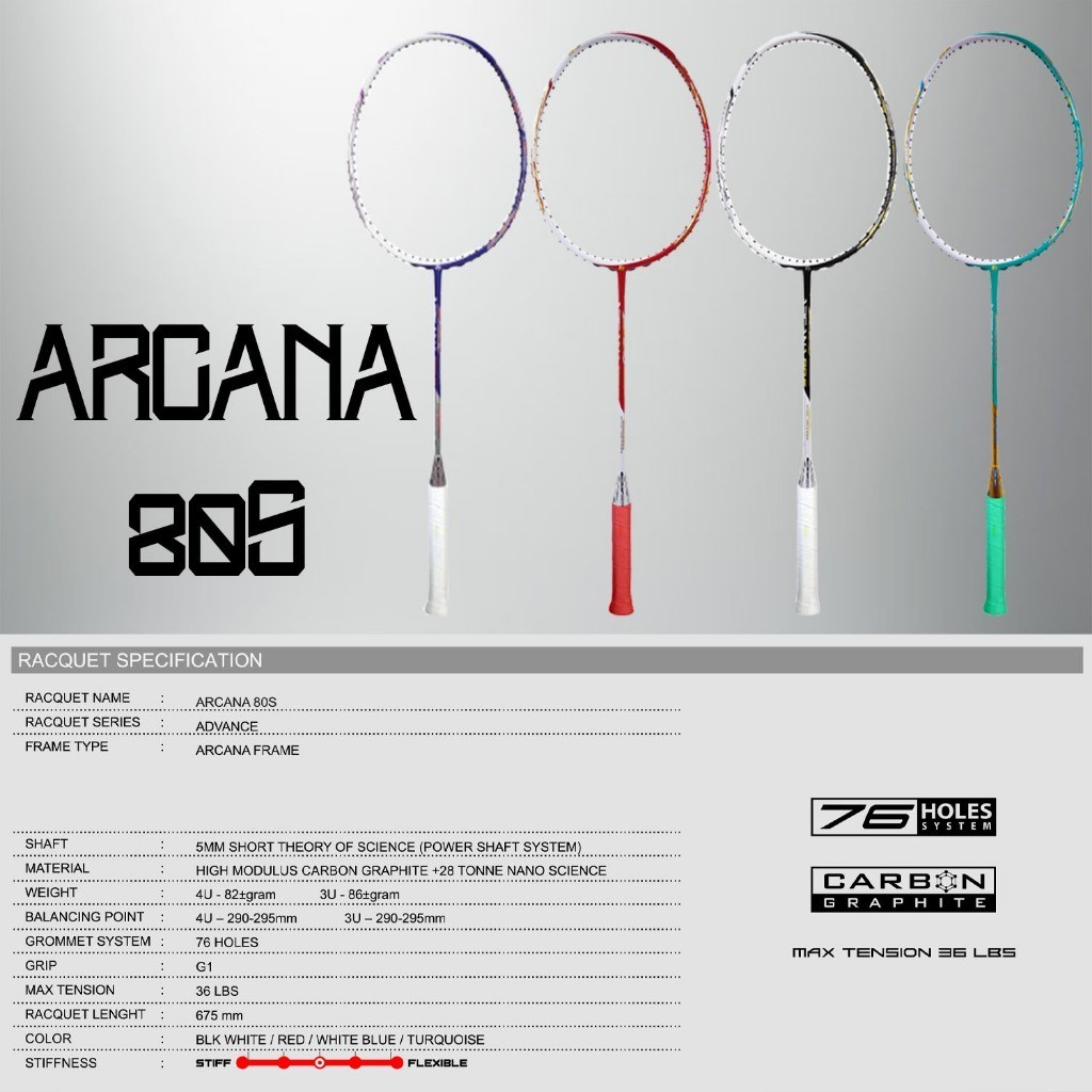 FELET RACKET ARCANA 80S | Shopee Philippines