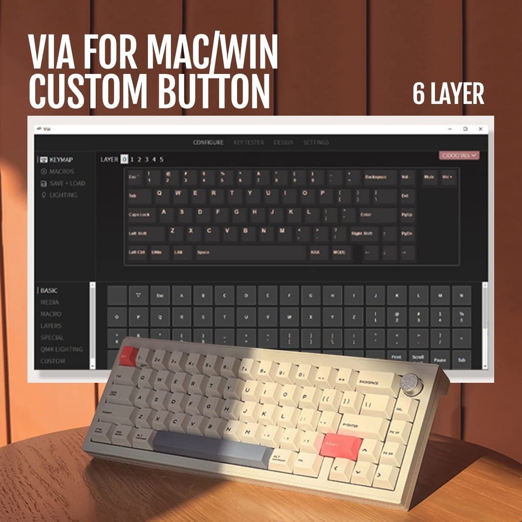 V65 V2 Dual Model Hot Swap Mechanical Keyboard 65% Gasket Mount Gaming ...