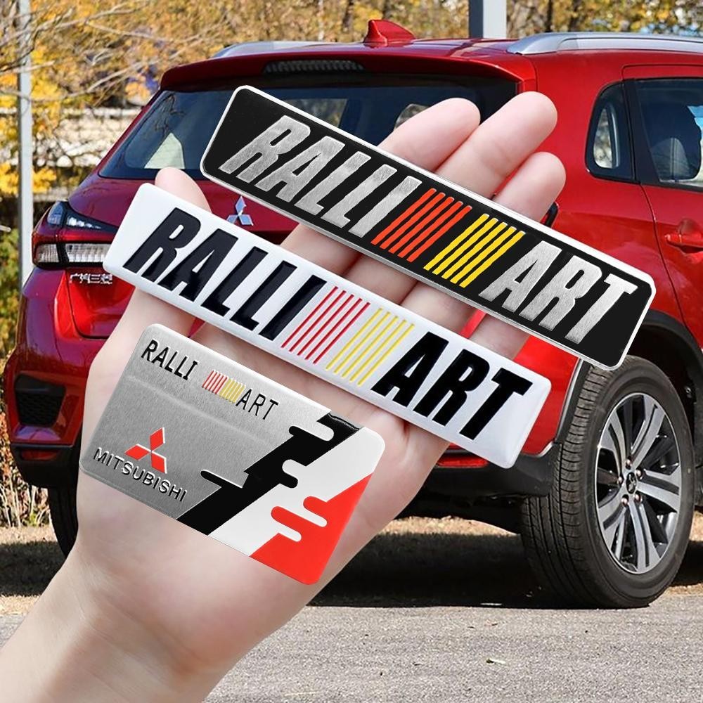 1Pcs 3D Metal RALLI ART Ralliart Logo Car Waterproof Stickers Decal ...