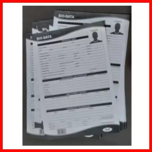 § Biodata paper form / Application Paper / Resumer (100'S and 200's ...