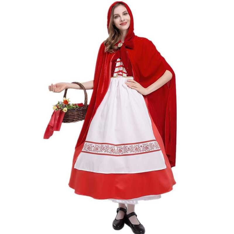 2024 New Halloween Costume Little Red Riding Hood Role Playing Game ...
