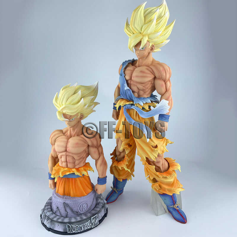 28Cm-43Cm Dragon Ball Z Son Goku Namek Figure Super Saiyan Goku Statue ...