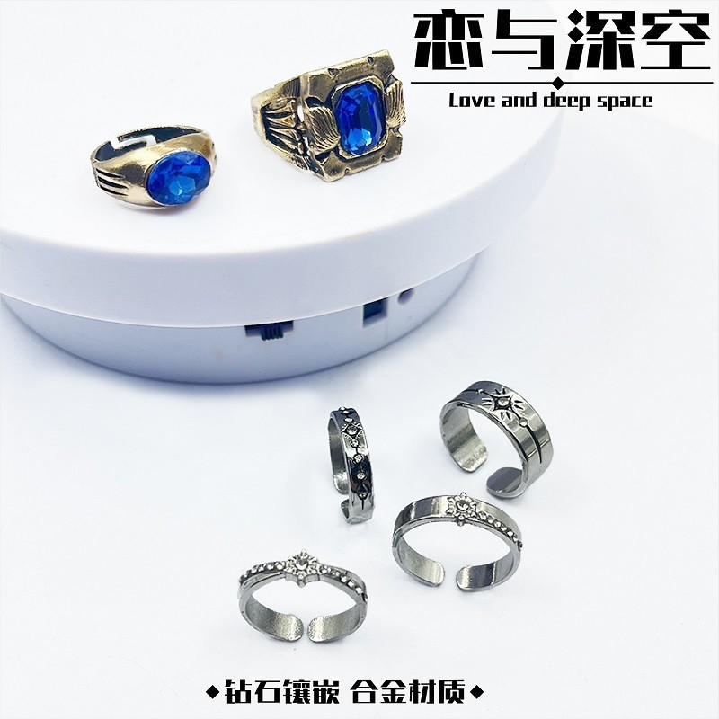 Game Love and deepspace Xavier Rings Zayne Ring Accessory Cosplay Props ...