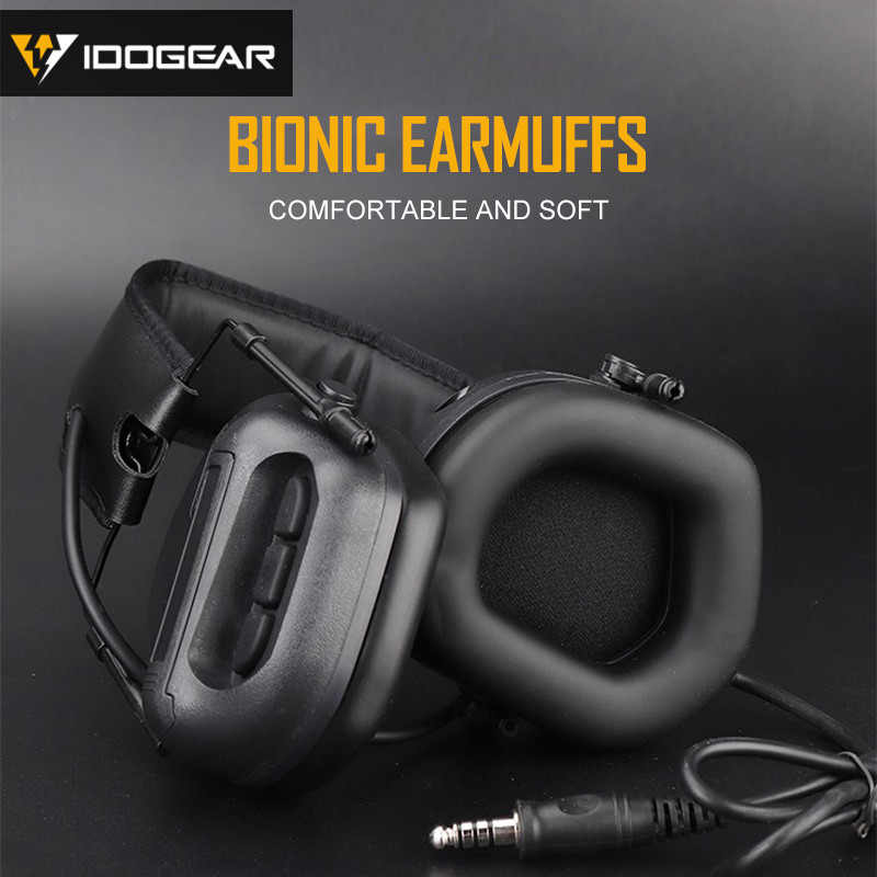 IDOGEAR Tactical Electronic Headset without Sound pickup & Noise ...