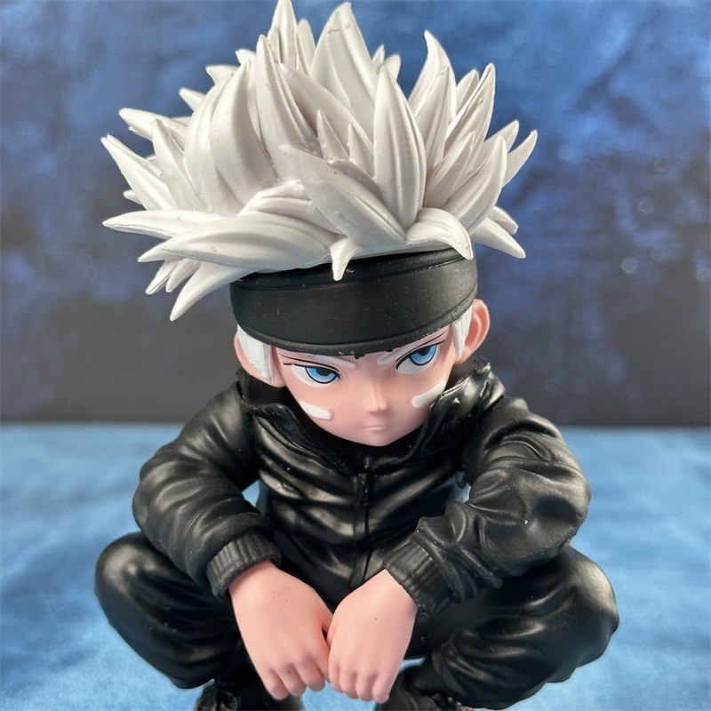 Jujutsu Kaisen Anime Mantra Q Version Gojo Satoru Squatting Posture ...