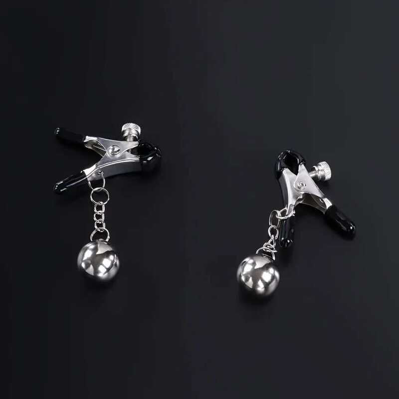 Xj Large Clamps Metal With Weights Adjustable Sier Breast Clip Adult SM ...