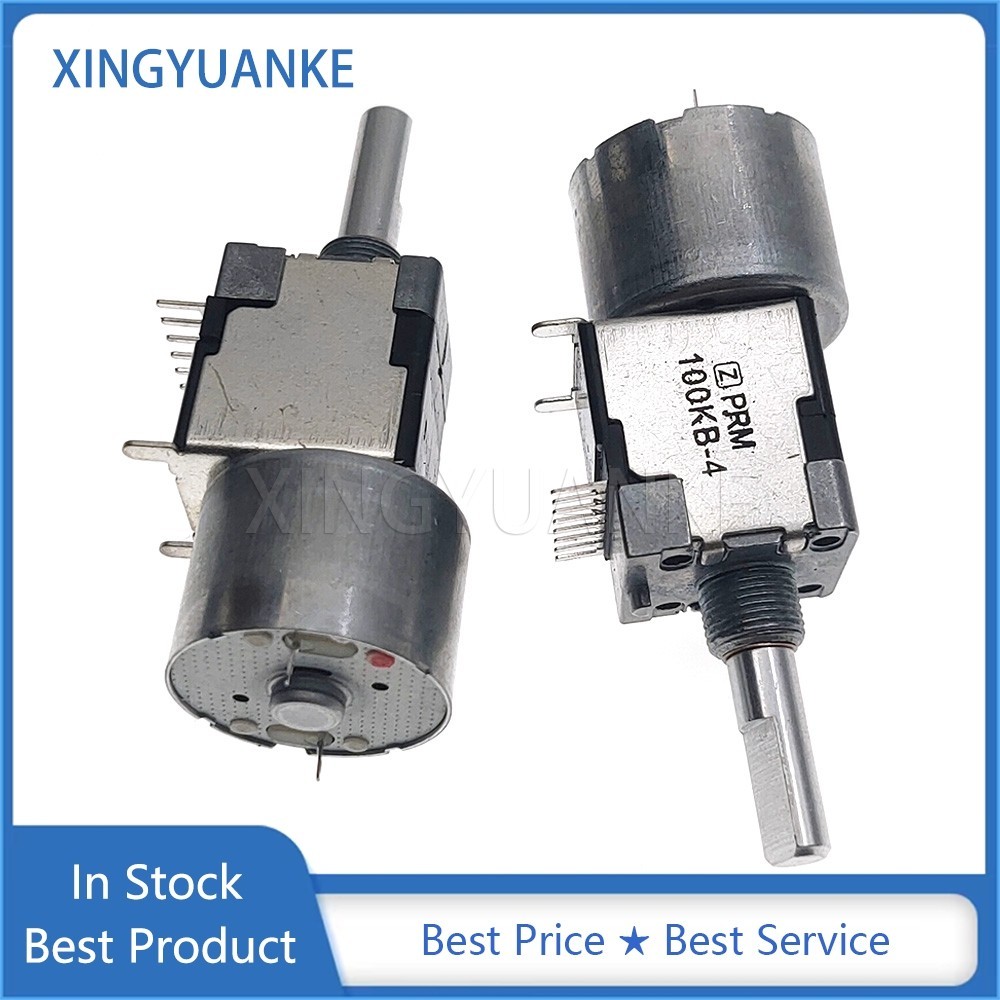 1PCS RK168 Type Motor Potentiometer Double B100K*2 100KB-4 8Pin Shaft ...