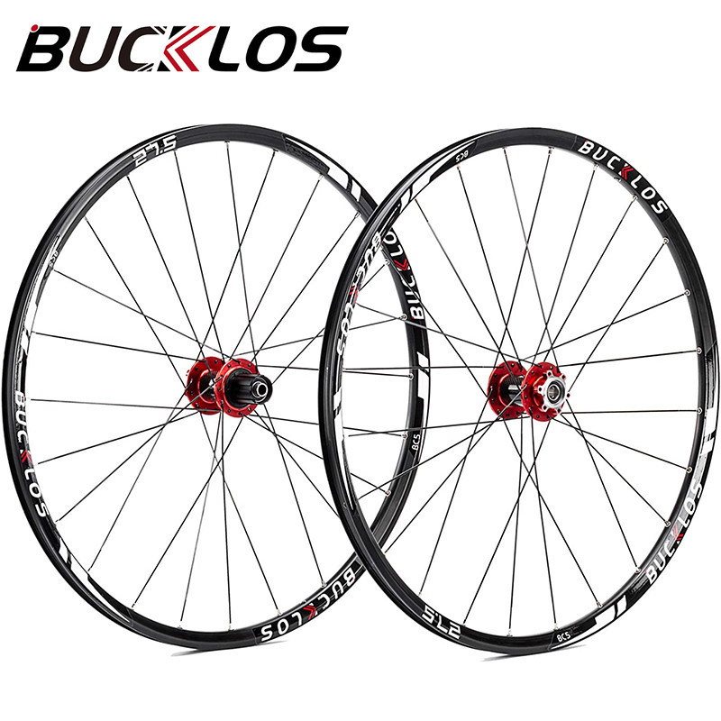 BUCKLOS Bike Wheelset 26/27.5/29 Inch Mountain Bike Wheel Quick Release ...