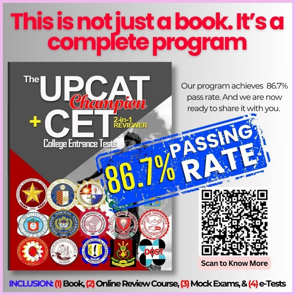 ♻︎ UPCAT & College Entrance Test 2-in-1 Reviewer | Shopee Philippines
